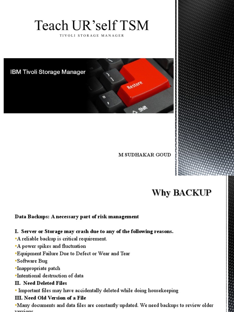 Ibm TSM Training | PDF | Backup | Command Line Interface