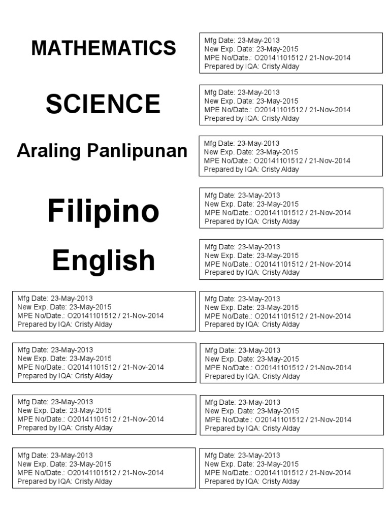 Science: Filipino | PDF