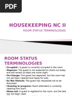 Status Codes Used in Housekeeping | PDF