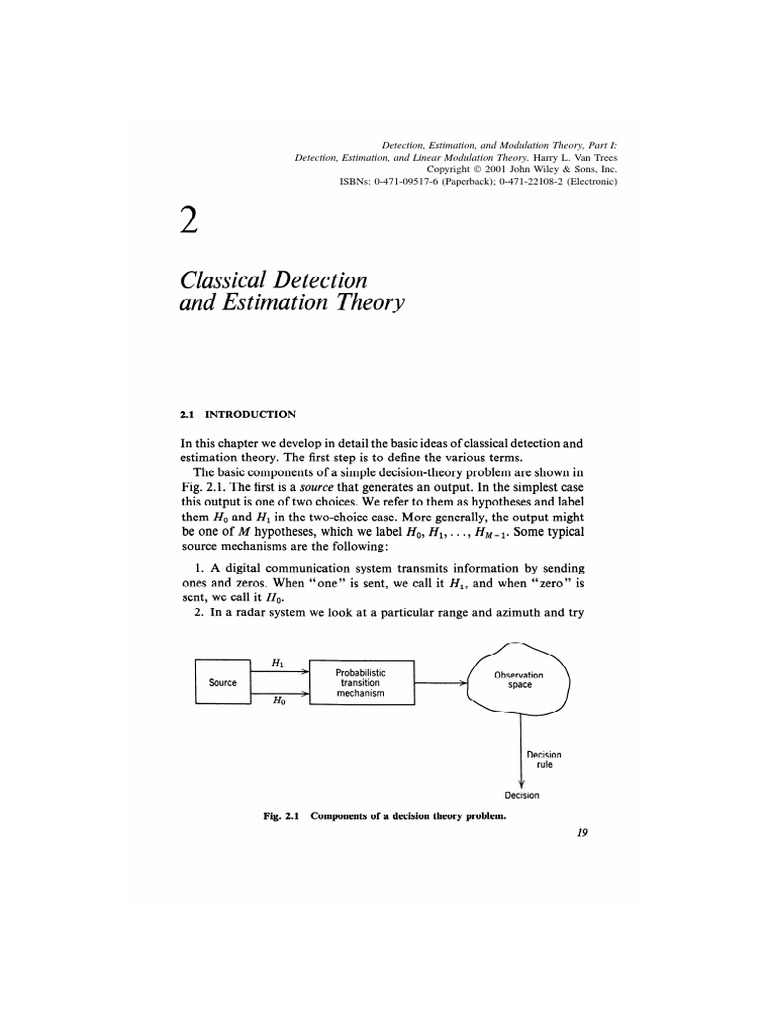 Van Trees Detection Theory Pdf Pdf