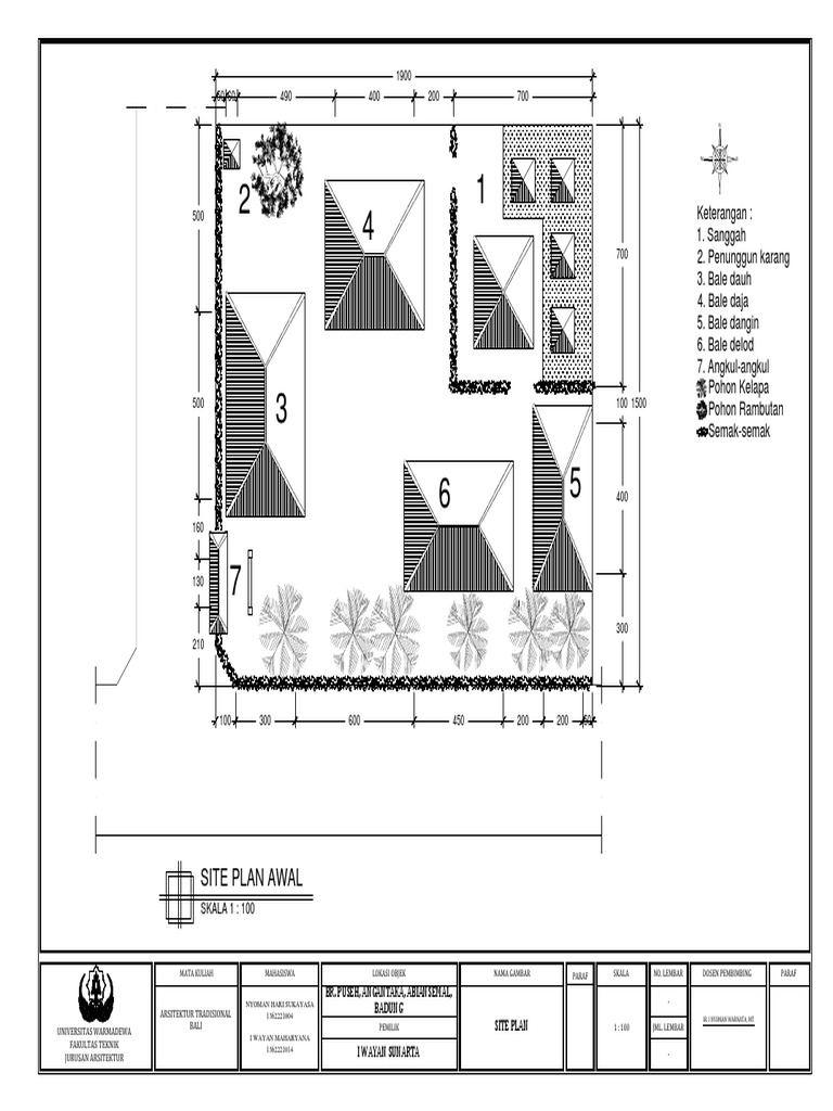 Layout Rumah Tradisional Bali | PDF