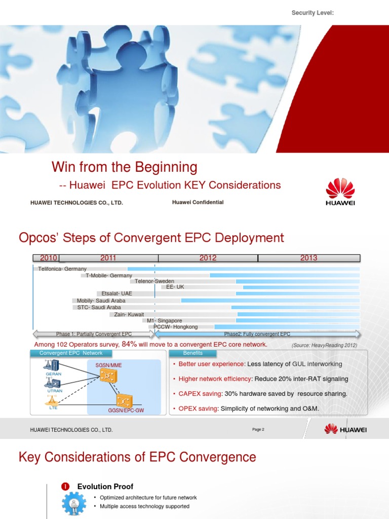 Huawei Single EPC Evolution Key Considerations PDF | PDF | Lte ...