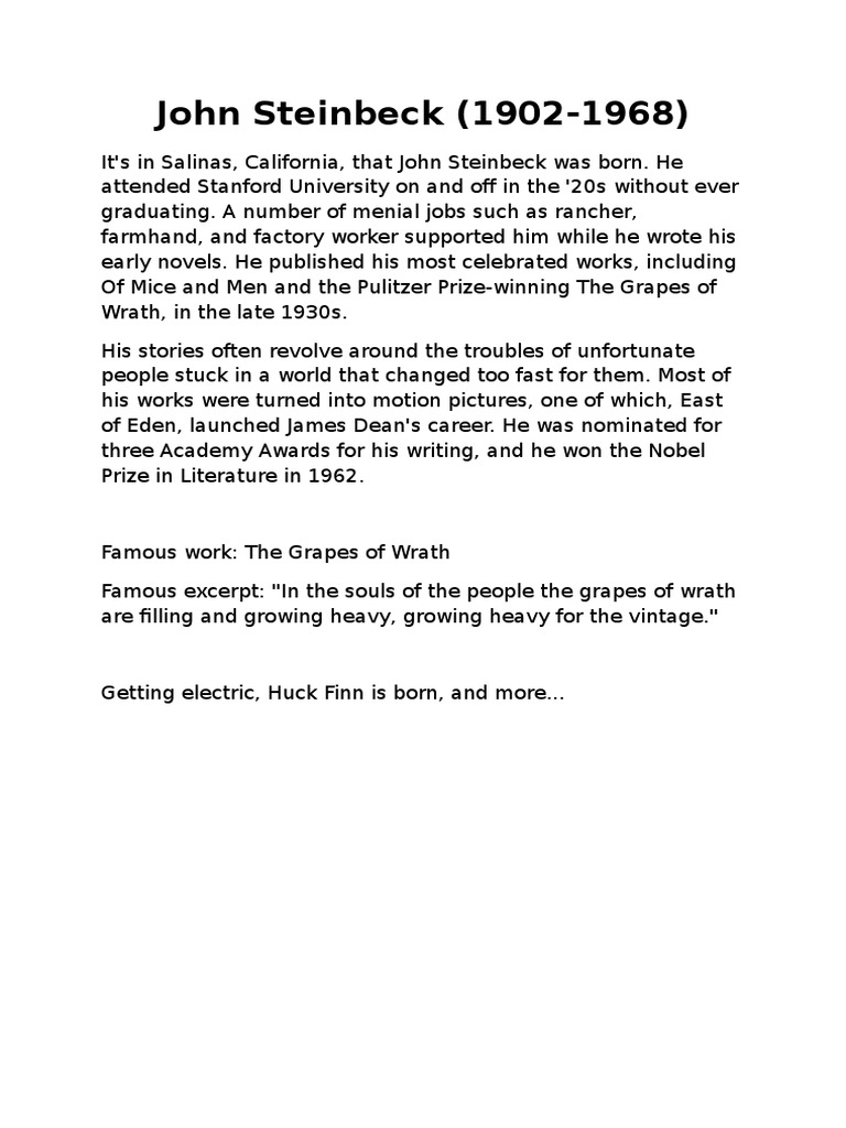John Steinbeck | PDF