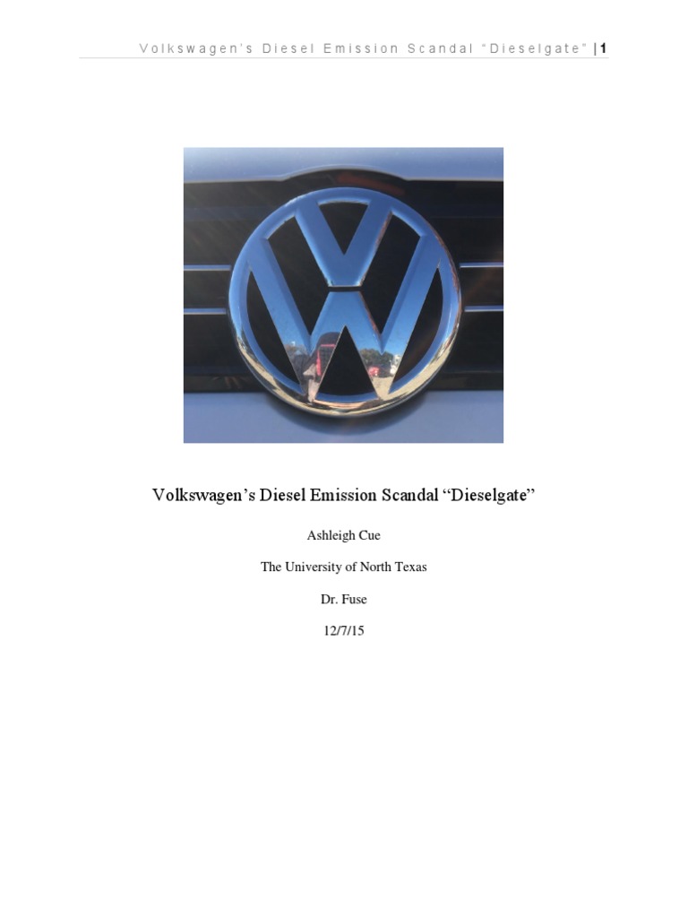Cue Diesel Gate | Download Free PDF | Volkswagen Group | Volkswagen