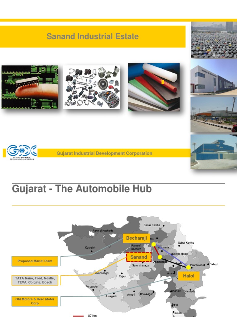 Sanand GIDC Overview and Contacts | PDF | Business
