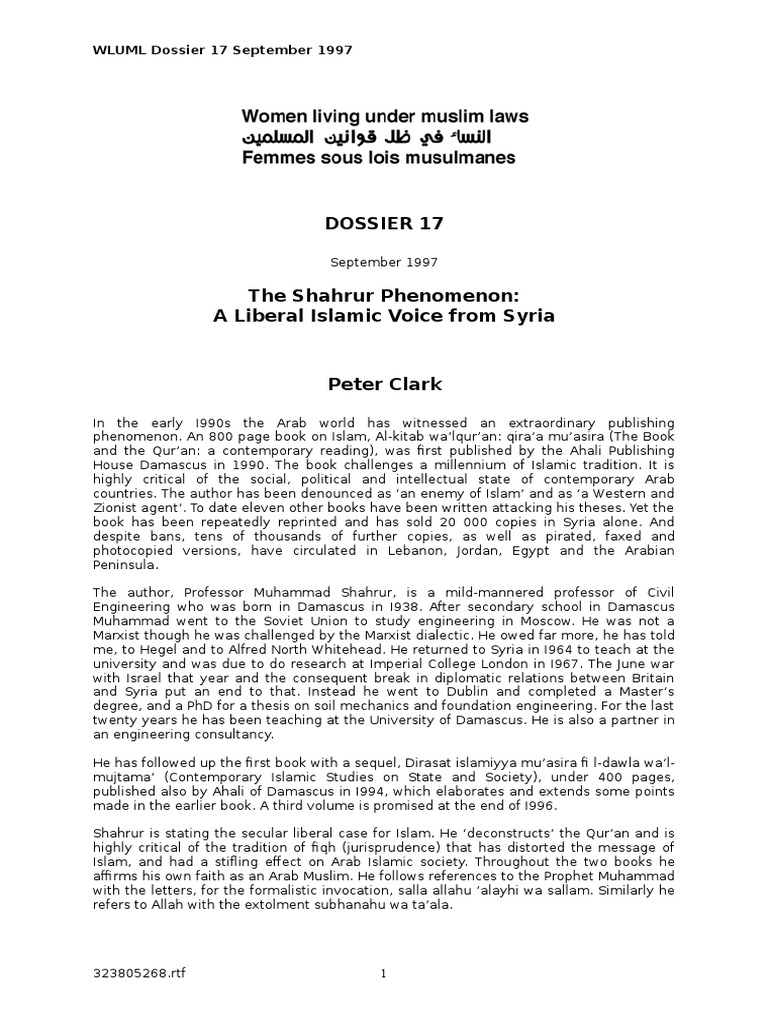 Muhammad Shahrur | Quran | Surah | Free 30-day Trial | Scribd