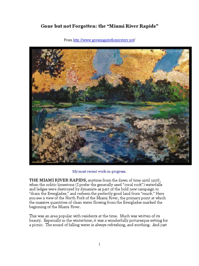 Miami River Rapids | PDF | Everglades | Miami
