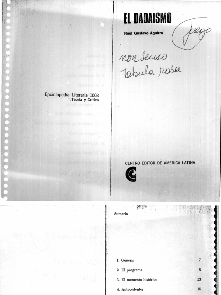 AGUIRRE, Raul Gustavo - El Dadaismo PDF | PDF | Hogar, jardinería y bricolaje