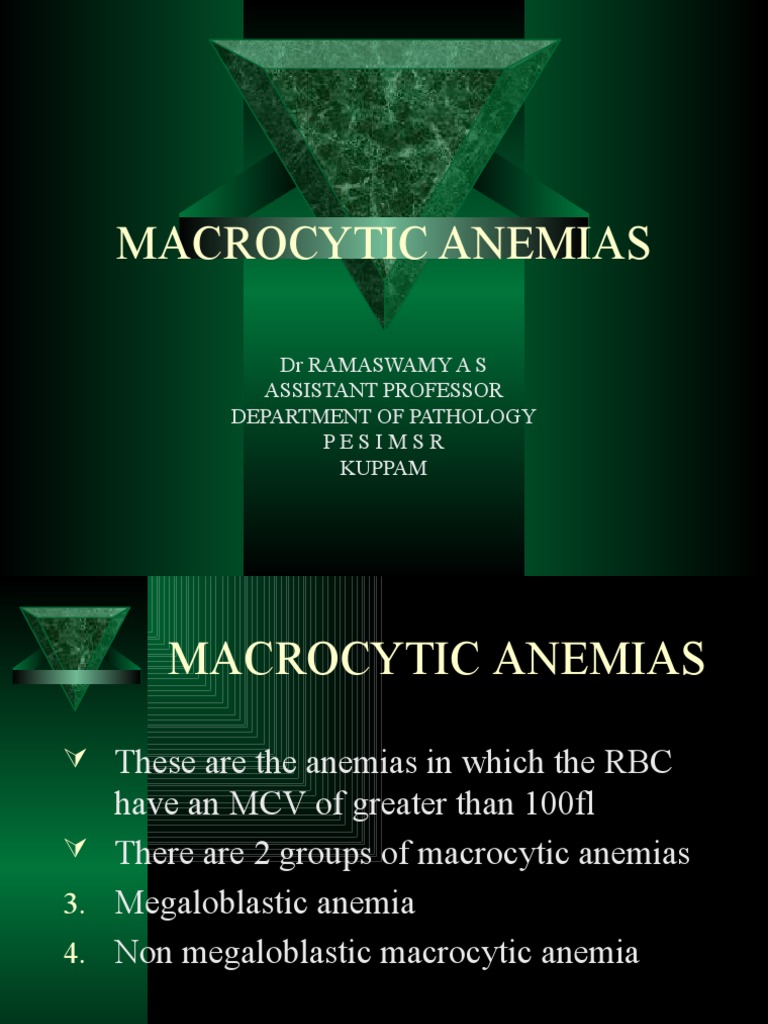 Macrocytic Anemias Overview | PDF | Anemia | Vitamin B12