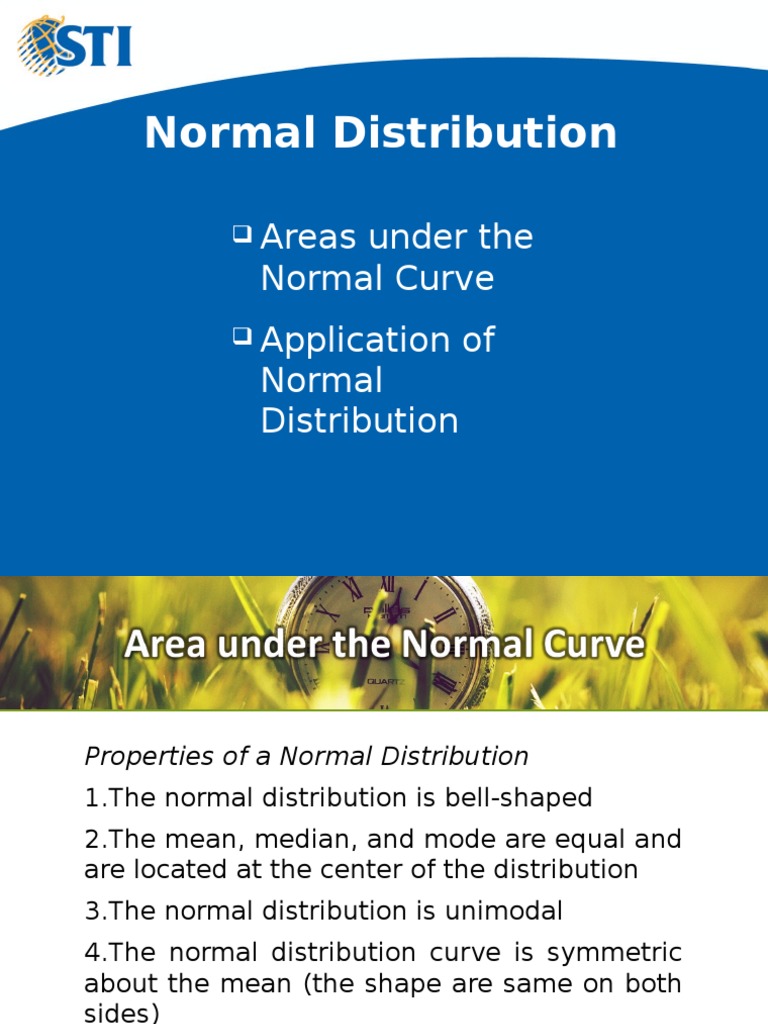 11 Normal Distribution Pdf Normal Distribution Statistical Theory