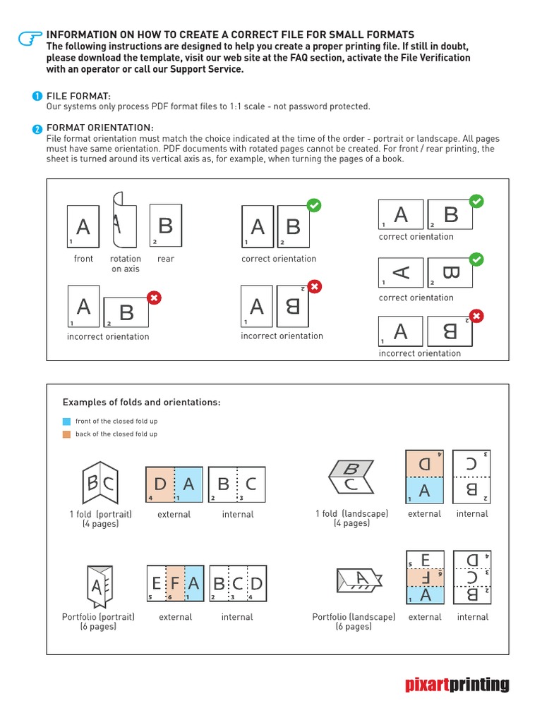 Information On How To Create A Correct File For Small Formats | PDF ...