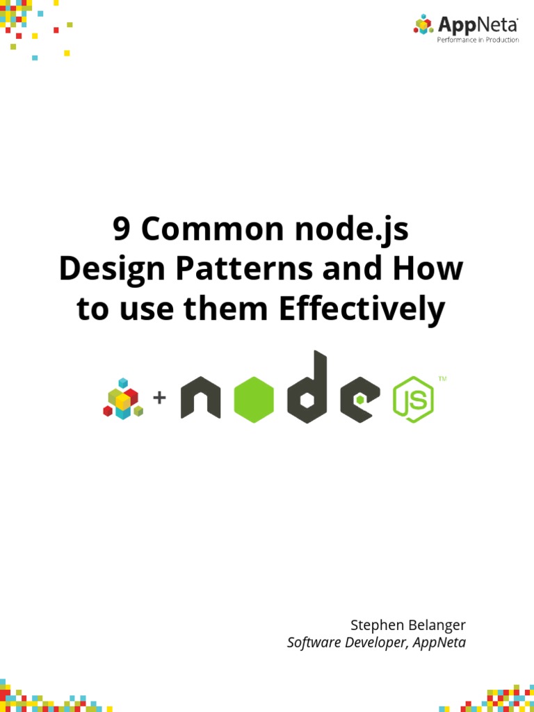 Node Js Design Patterns Whitepaper Pdf Application Programming Interface Command Line