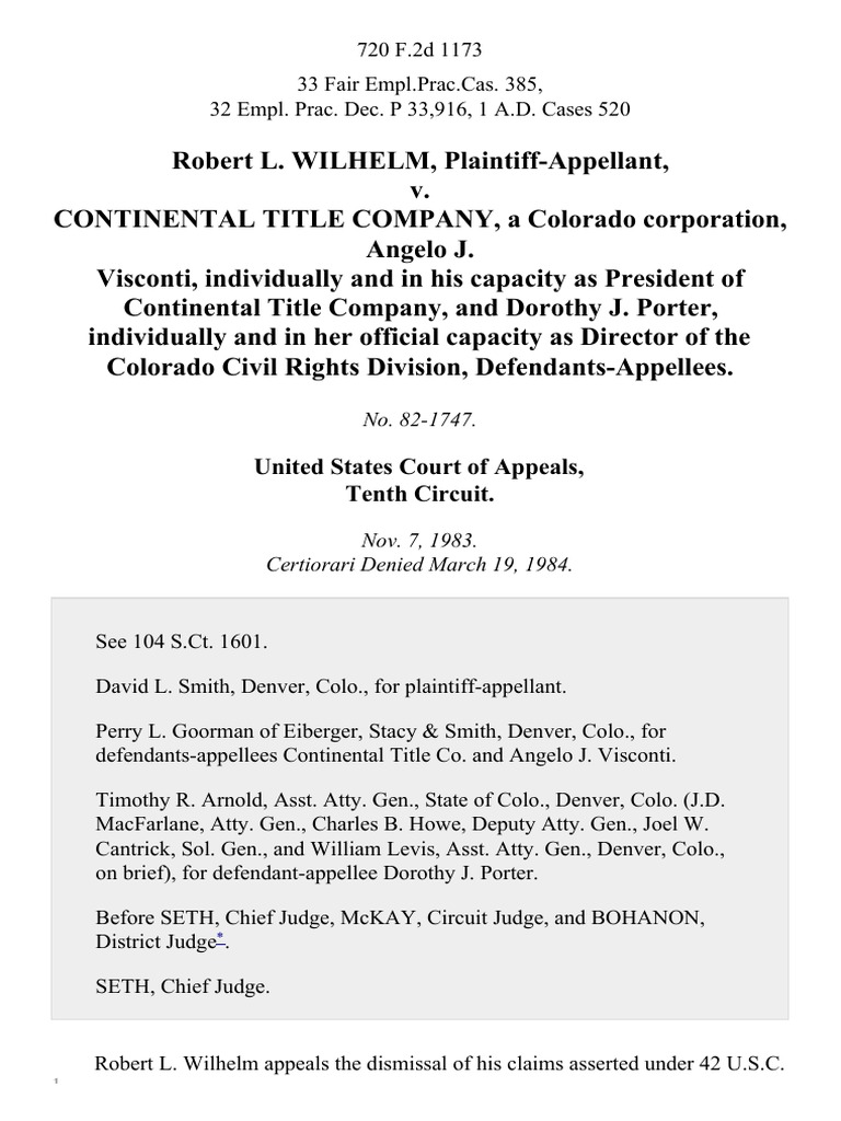 United States Court of Appeals, Tenth Circuit | PDF | Supreme Court Of ...