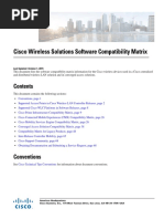 Cisco Wireless Solutions Compatibility Matrix | PDF | Wireless Lan ...