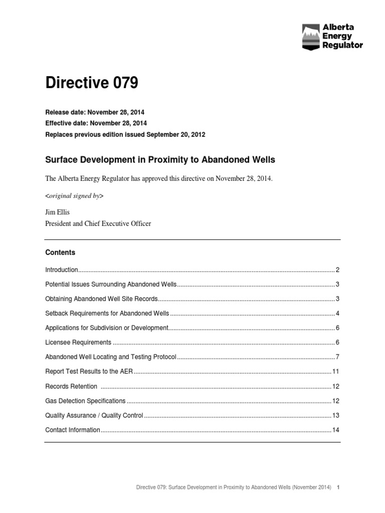 ERCB Directive 079 | Download Free PDF | Calibration | Energy And Resource