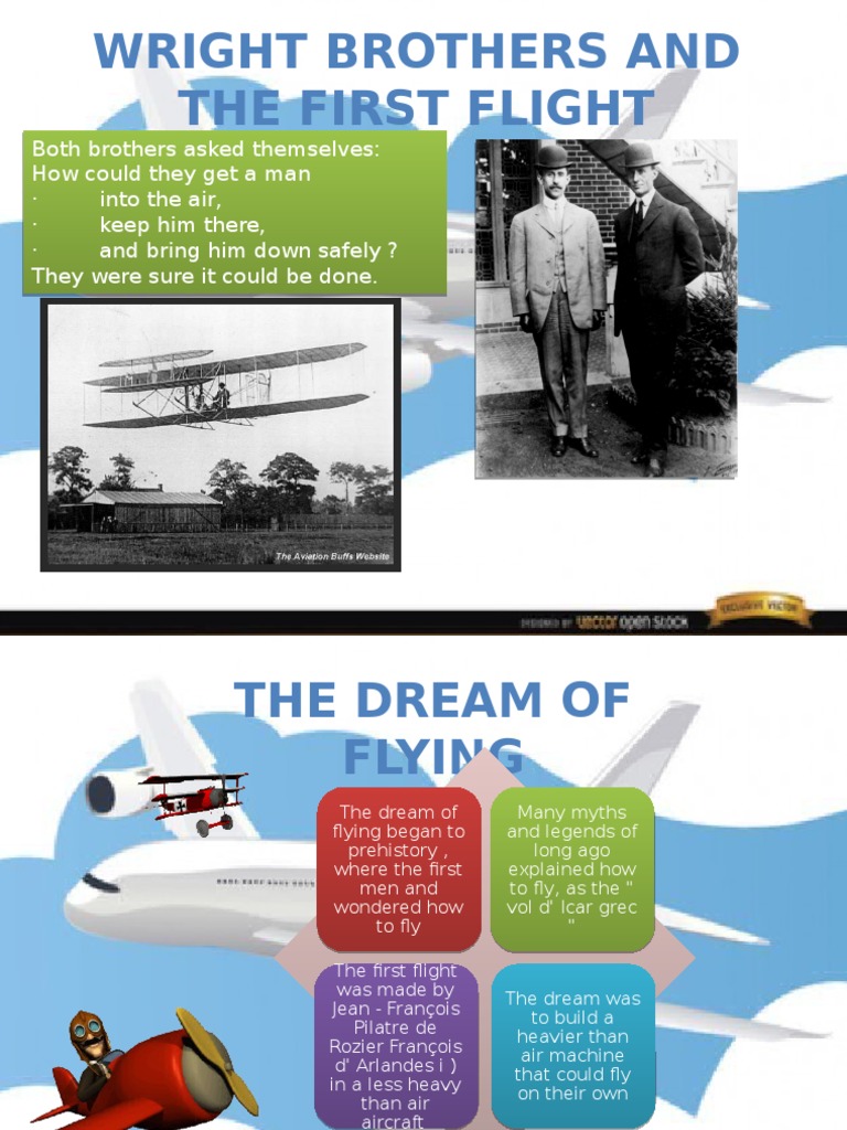 Wright Brothers and The First Flight | PDF | Wright Brothers | Wright Flyer