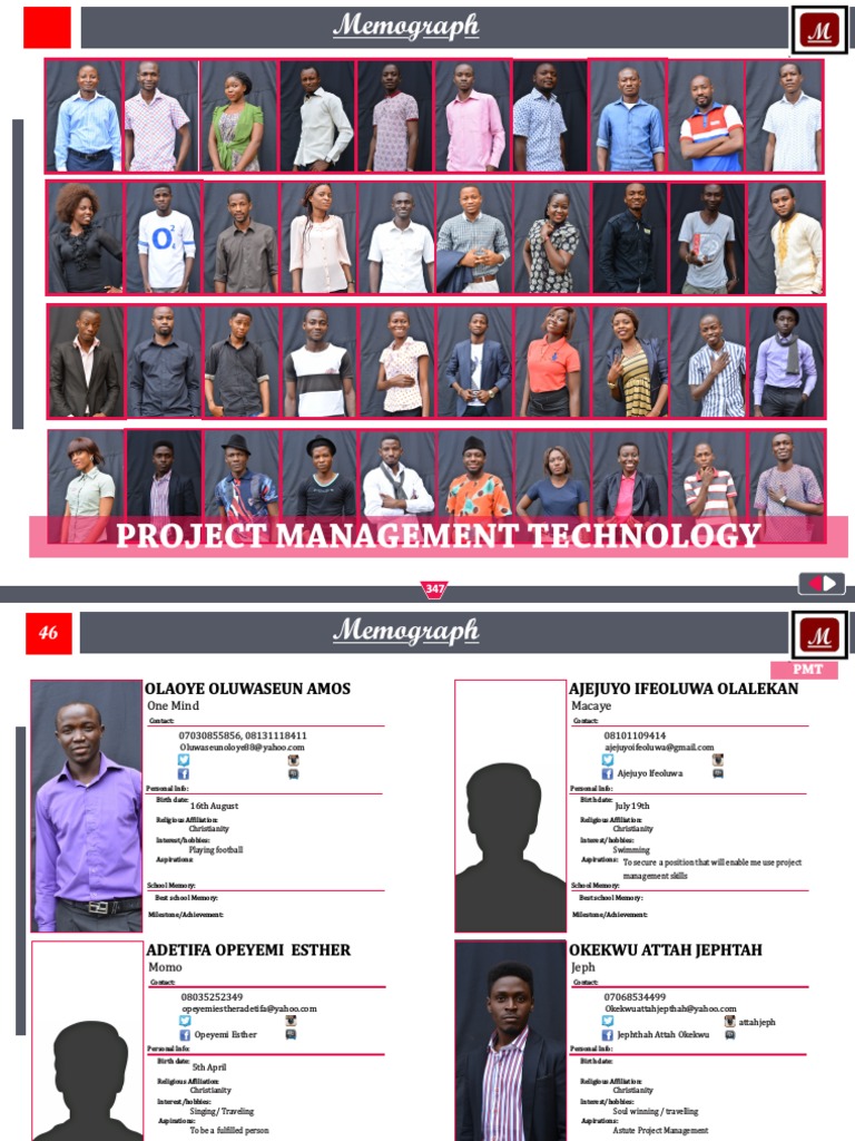Memograph - Project Management Technology Dept | PDF | Electricity ...