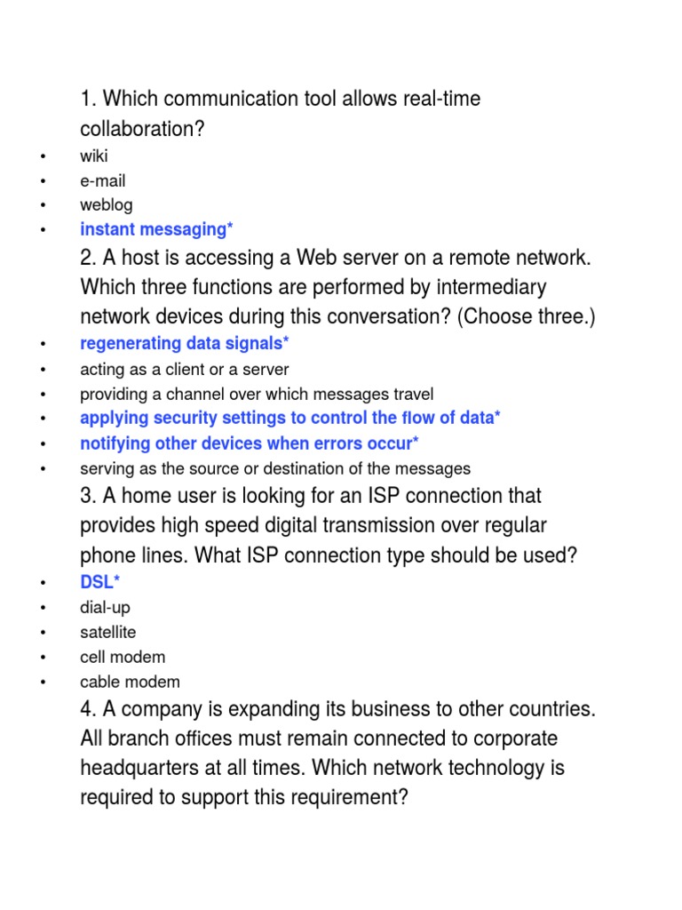 Instant Messaging : - Wiki - E-Mail - Weblog | PDF | Internet Protocols | Ip Address
