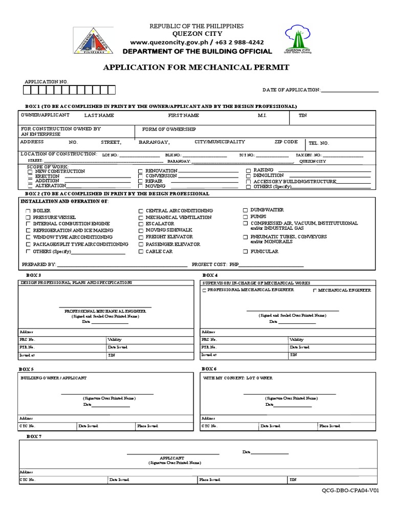 Mechanical Permit | PDF
