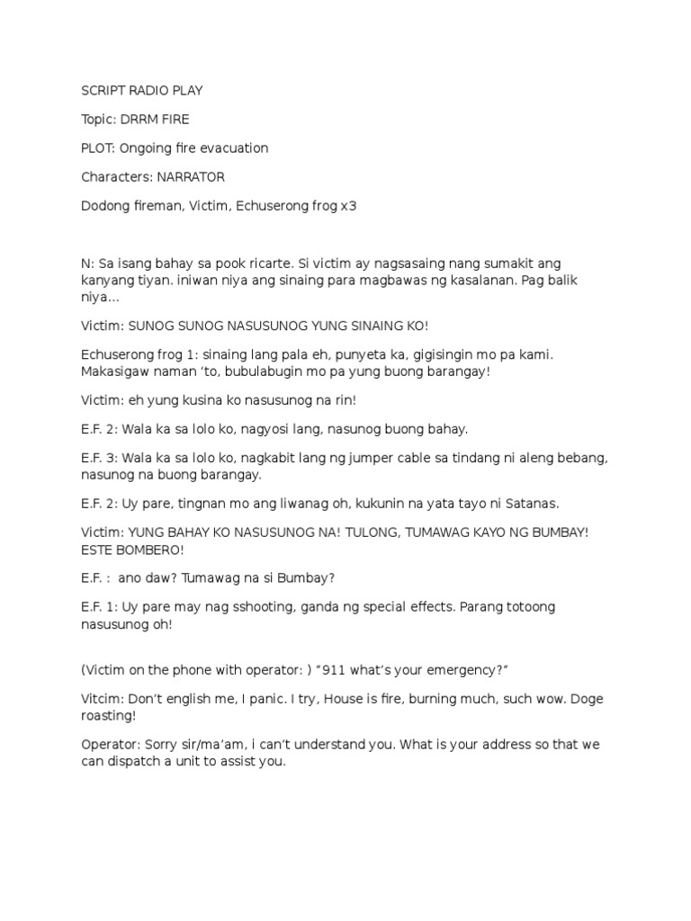 Trial Radio Drama Script | PDF