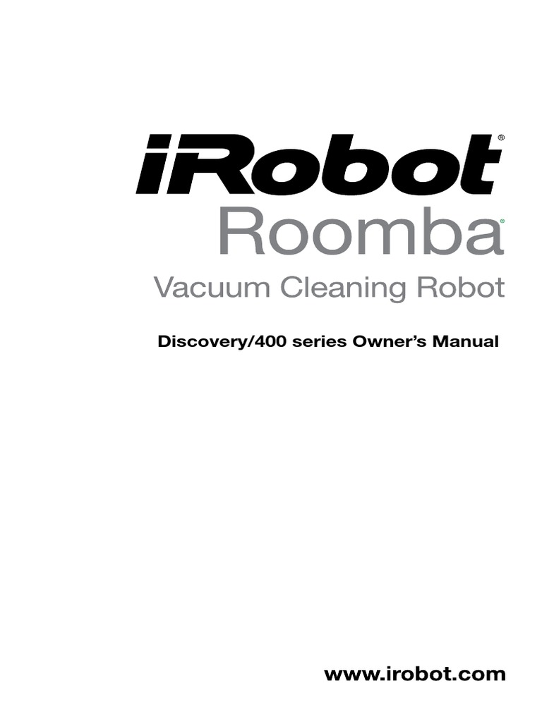 IRobot Roomba 400 Manual | PDF | Battery Charger | Electrical Engineering