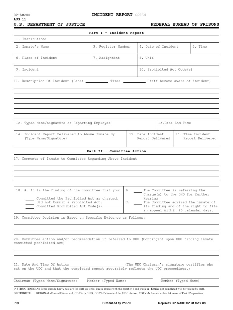 Incident Report | PDF