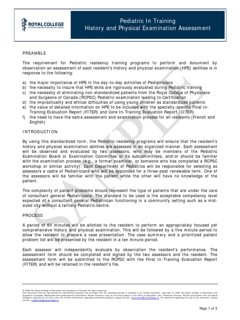 Osce Template Manitoba | Physical Examination | Residency (Medicine)