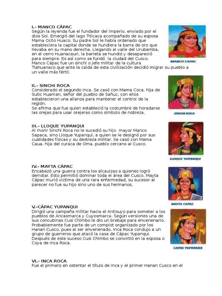 14 Incas | PDF | Imperio Inca