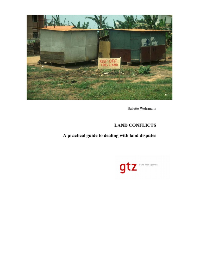 Land Conflict Resolution Guide | PDF | Ownership | Privatization