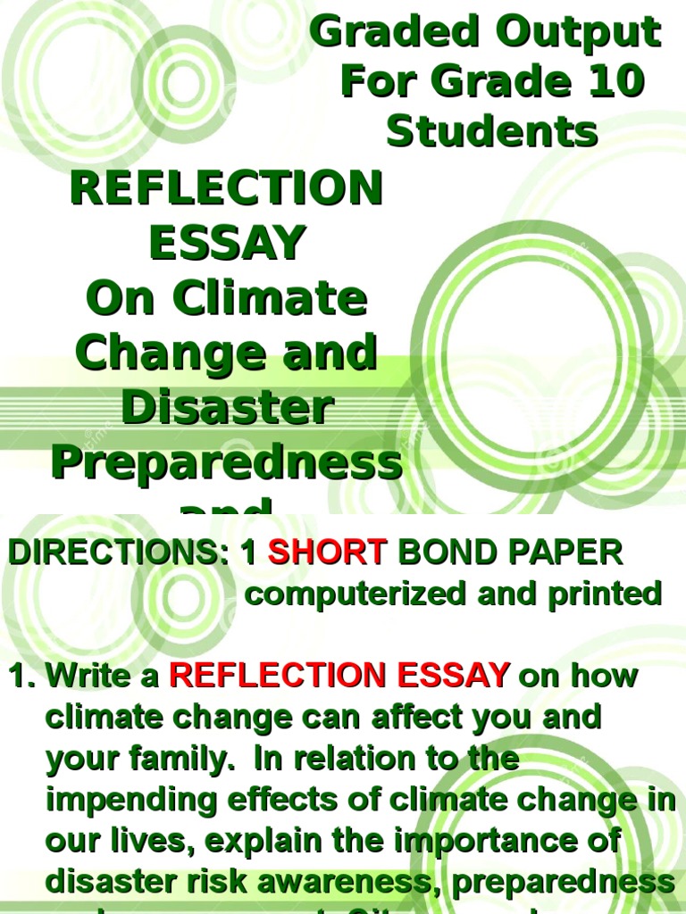 Reflective Essay - Climate of Change | PDF