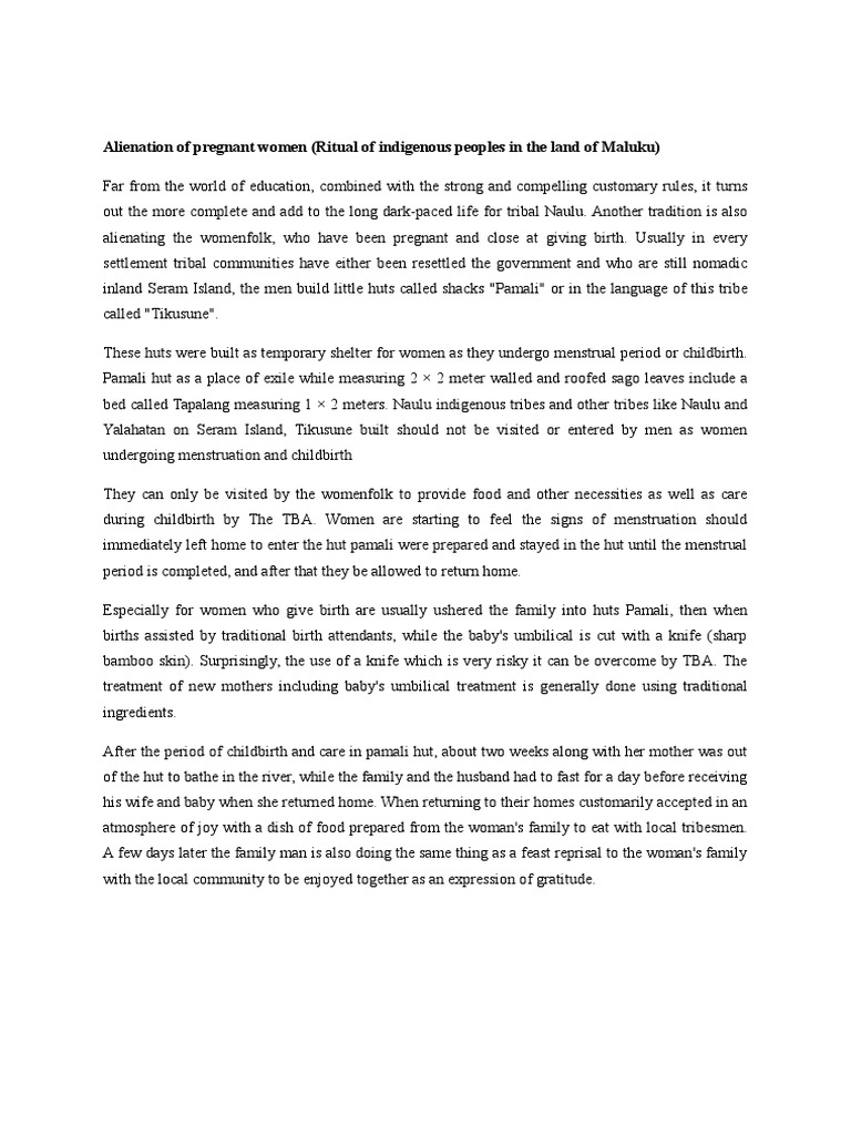 Alienation of Pregnant Women by Arinda Pricilla | PDF | Menstruation ...