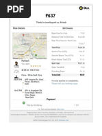 Ola Cabs Receipt | PDF | Invoice | Public Finance