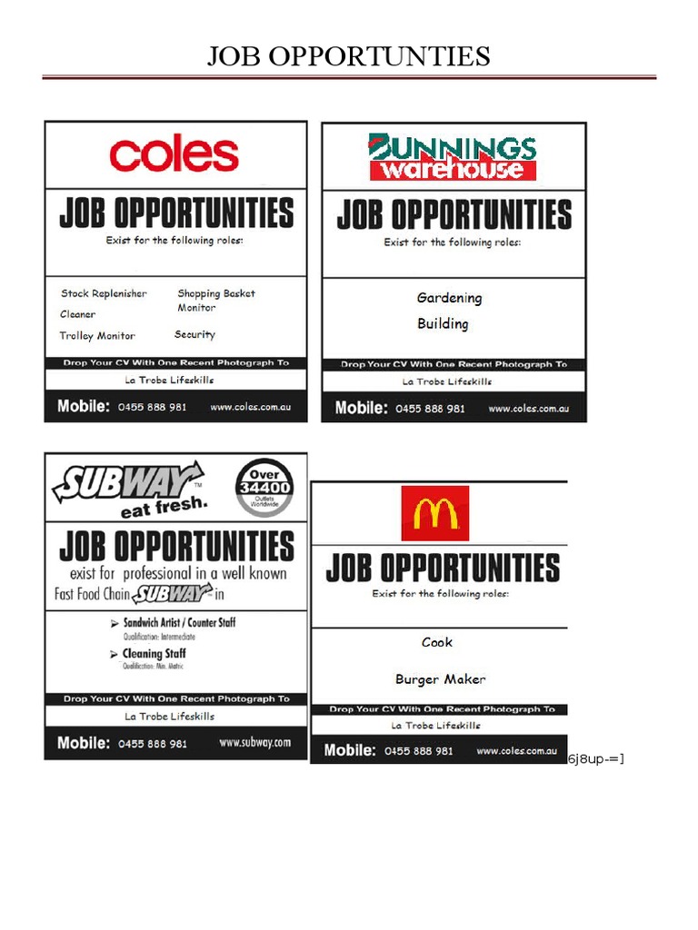 Mock Job Ads | PDF