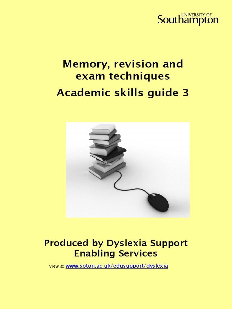 Memory Revision and Exam Techniques 2014 | PDF | Recall (Memory) | Memory