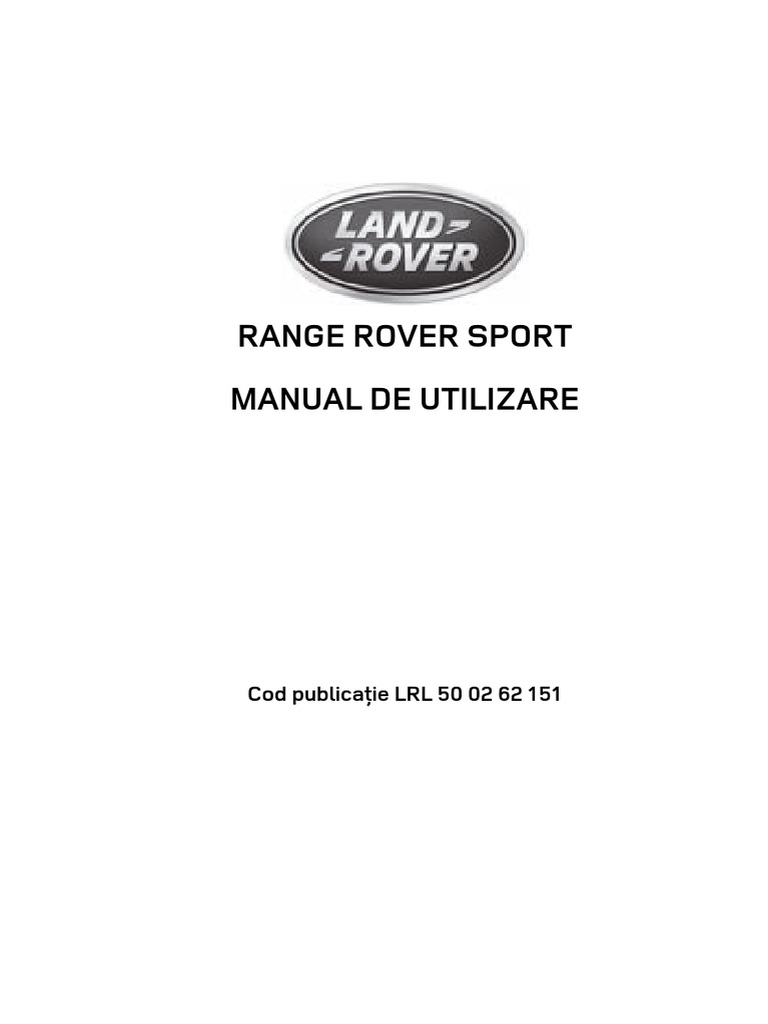 Manual Range Rover Sport | PDF