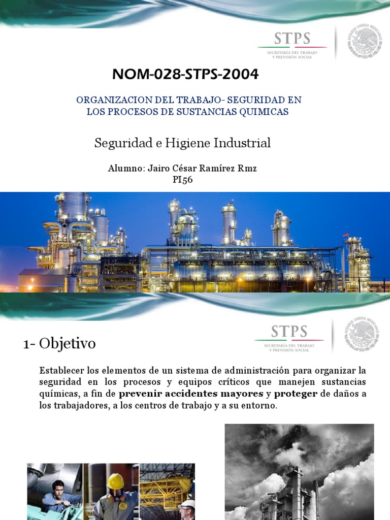 Nom 028 STPS 2004 | PDF | Riesgo | La seguridad