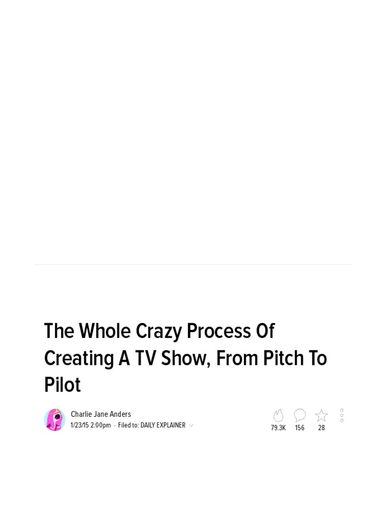 The Whole Crazy Process | PDF | Television Programs | Television
