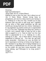 Monologue (Maria Clara) | PDF