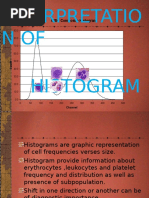 Histogram Interpretation in Hematology | PDF | Anemia | White Blood Cell