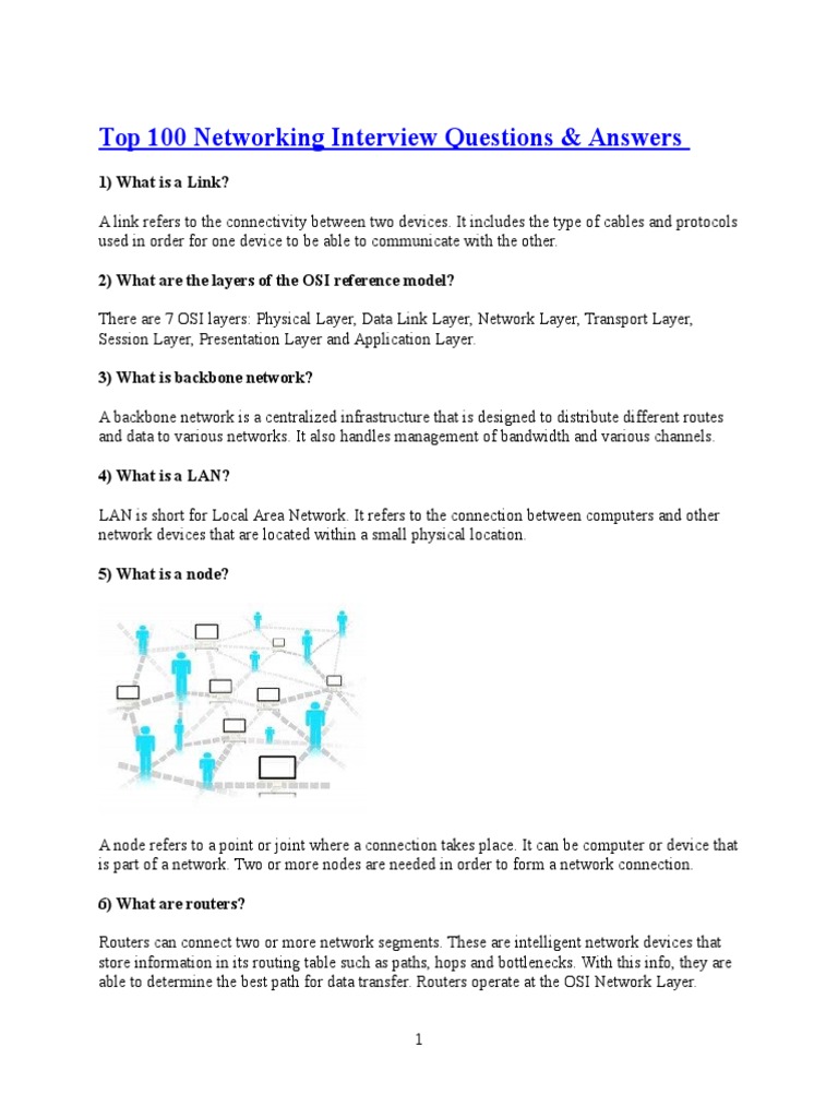 Top 100 Networking Interview Questions | PDF | Virtual Private Network ...