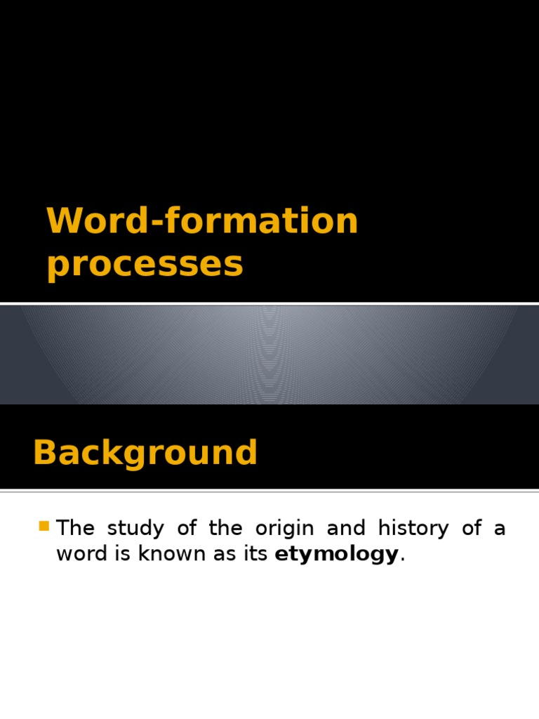 Word Formation | PDF | Acronym | English Language