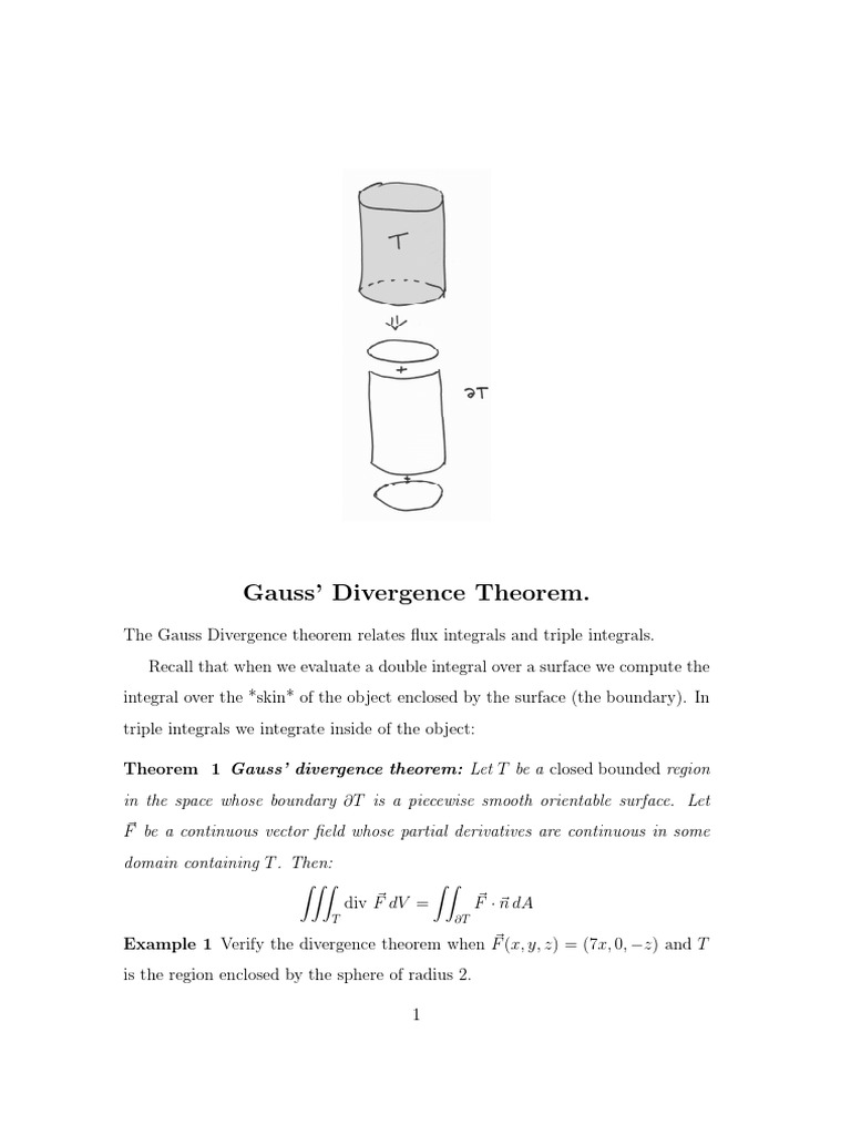 Divergence Theorem | PDF