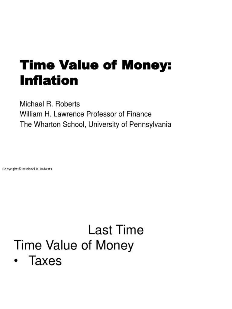 Mod 5 Tvm Inflation White Slides Pdf Interest Rates Inflation
