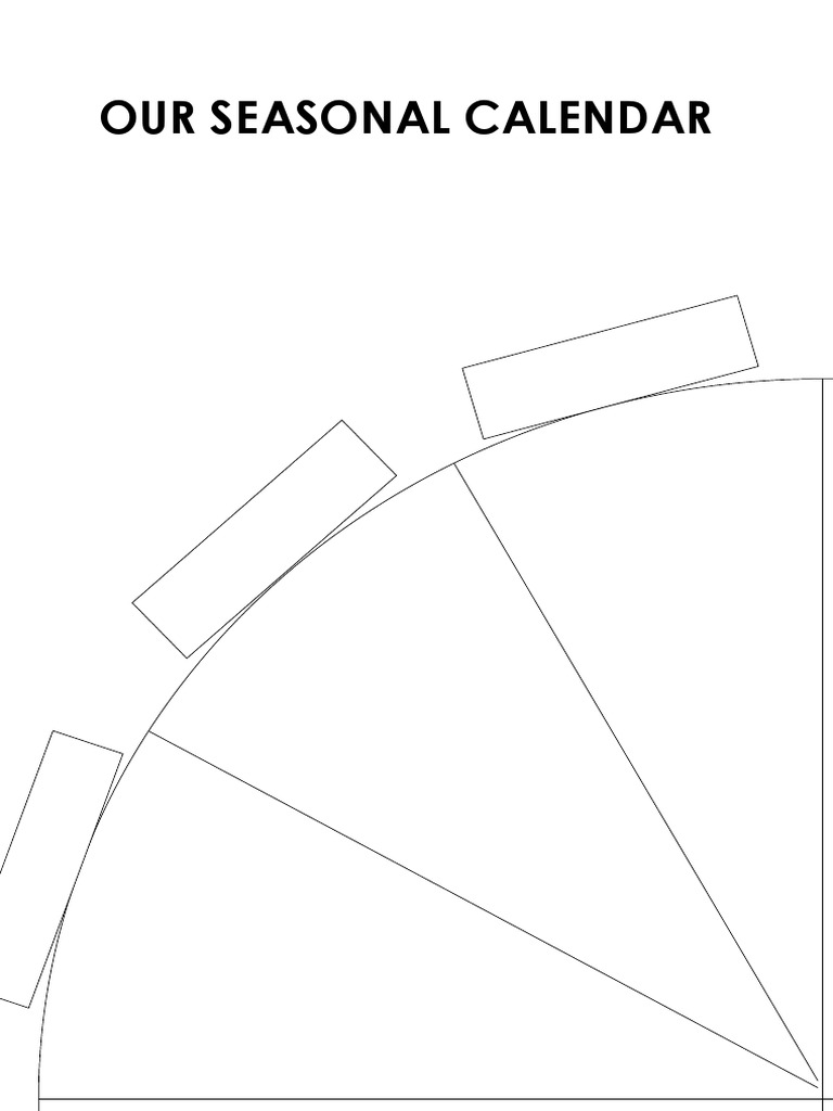 12 Month Seasonal Calendar Template | PDF