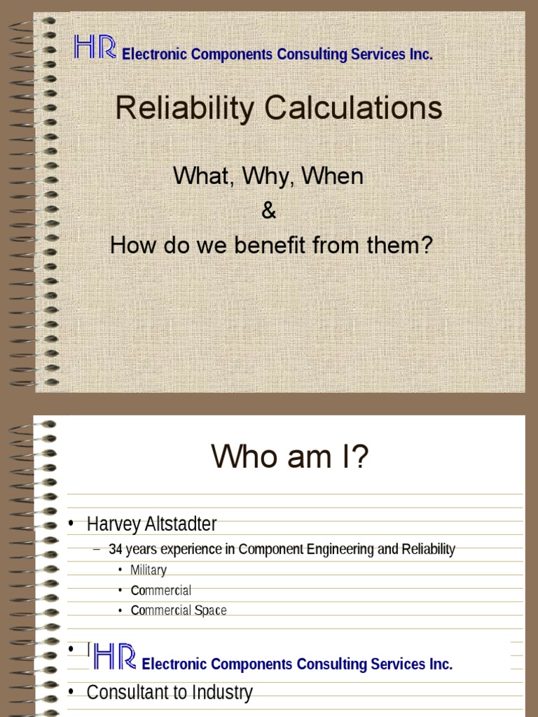 Rel Calcs | PDF | Reliability Engineering | Analysis