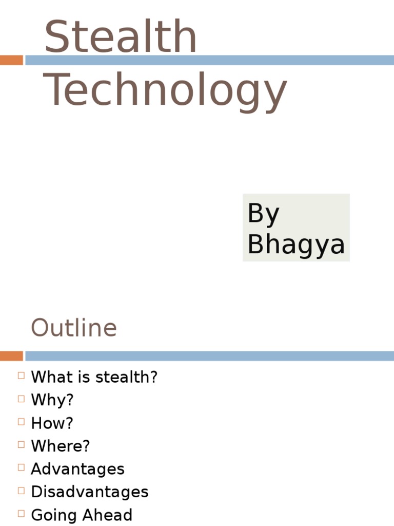 Overview of Stealth Technology | PDF | Radar | Military Technology