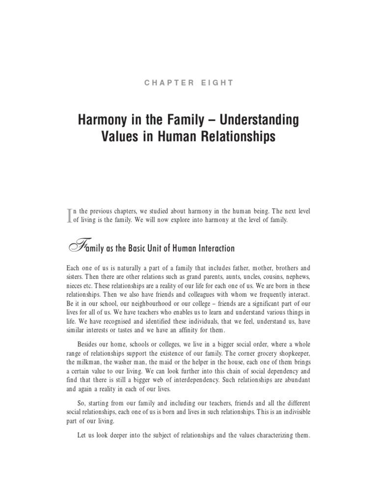 Chapter 8 Harmony in Family | PDF | Trust (Emotion) | Competence (Human ...