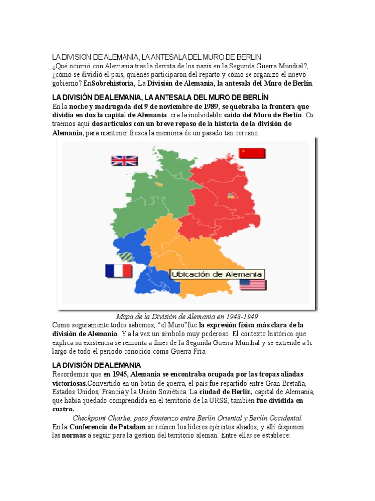 La Division de Alemania | PDF | Alemania del Este | Alemania