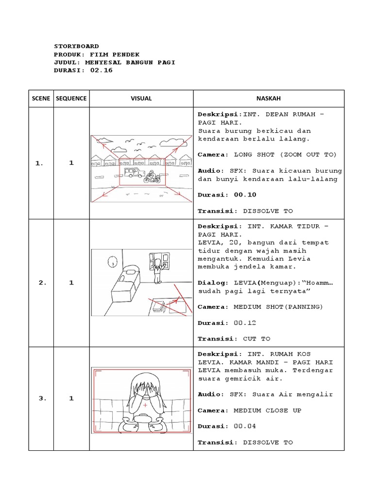 Contoh Storyboard | PDF