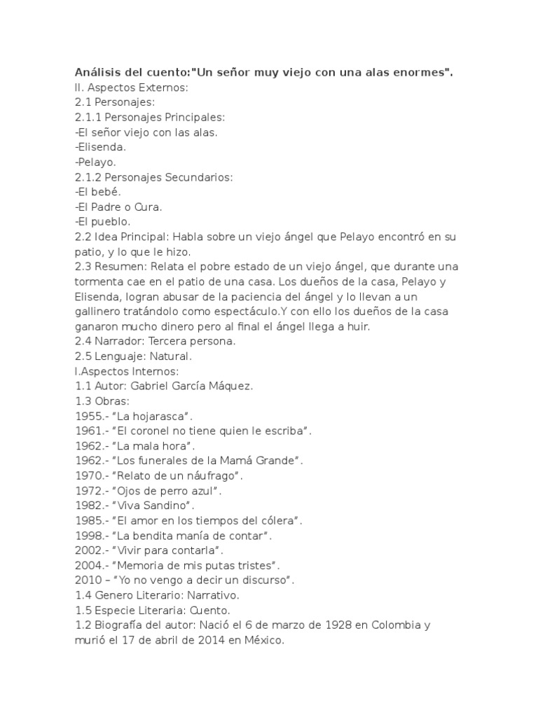 Análisis Del Cuento | PDF | Cuentos